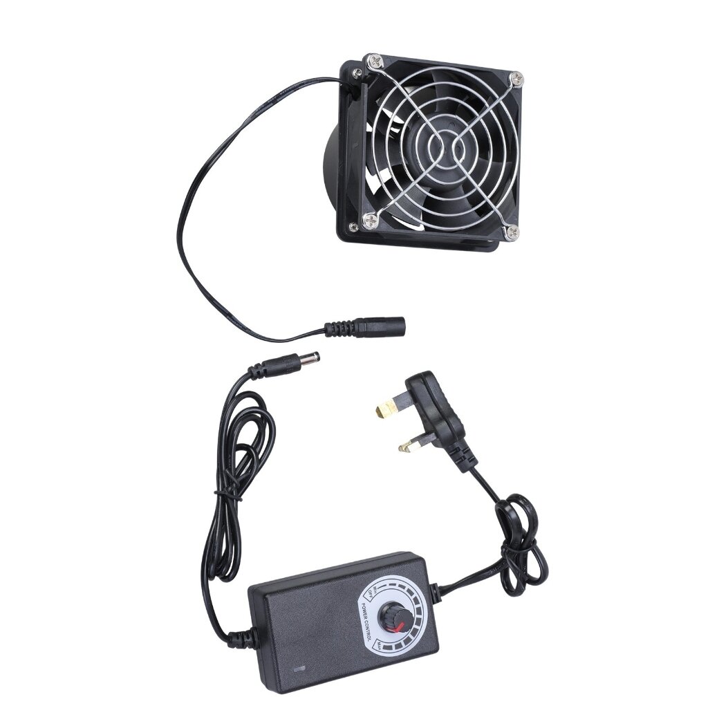 Регулируемый канальный вентилятор 80 мм