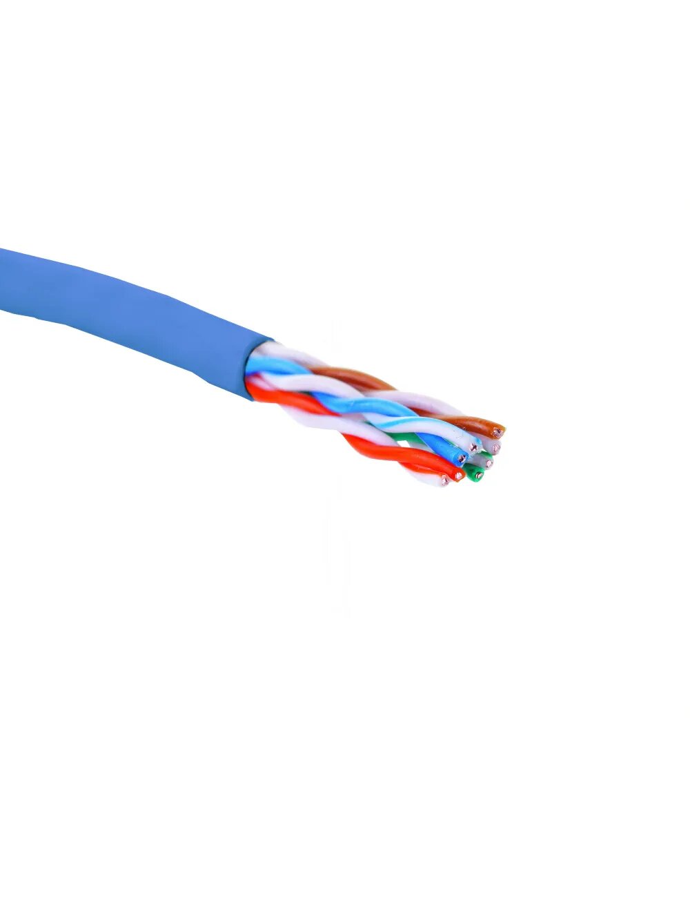 Кабель витая пара EuroLan 19C-U5-12BU-B305, U/UTP, 5 категория, внутренняя прокладка, 4 пары, 24AWG, синий