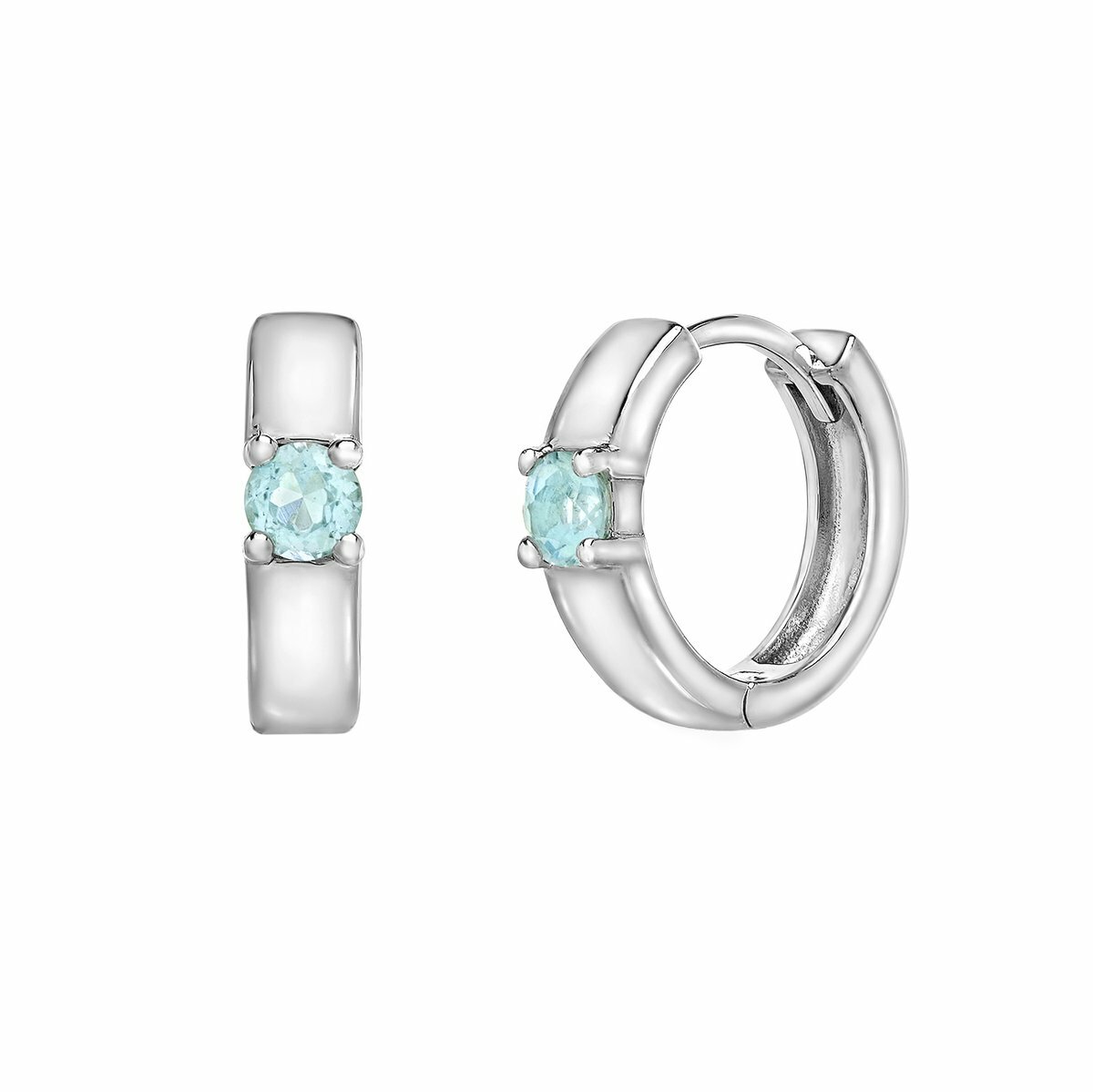 Серьги, серебро, 925 проба, топаз