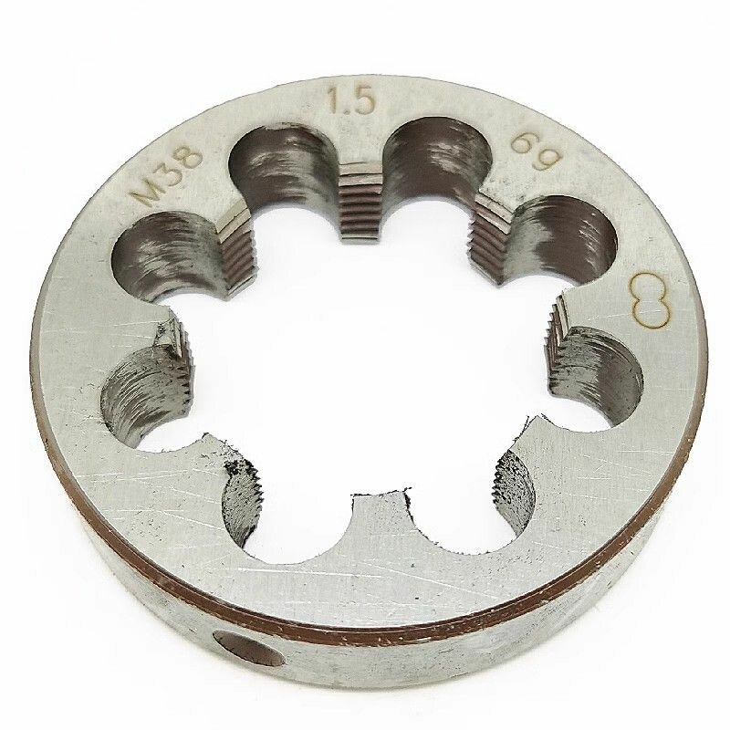 Плашка ручная, М38х1,5, Сталь инструментальная, 1 штука, FUDO