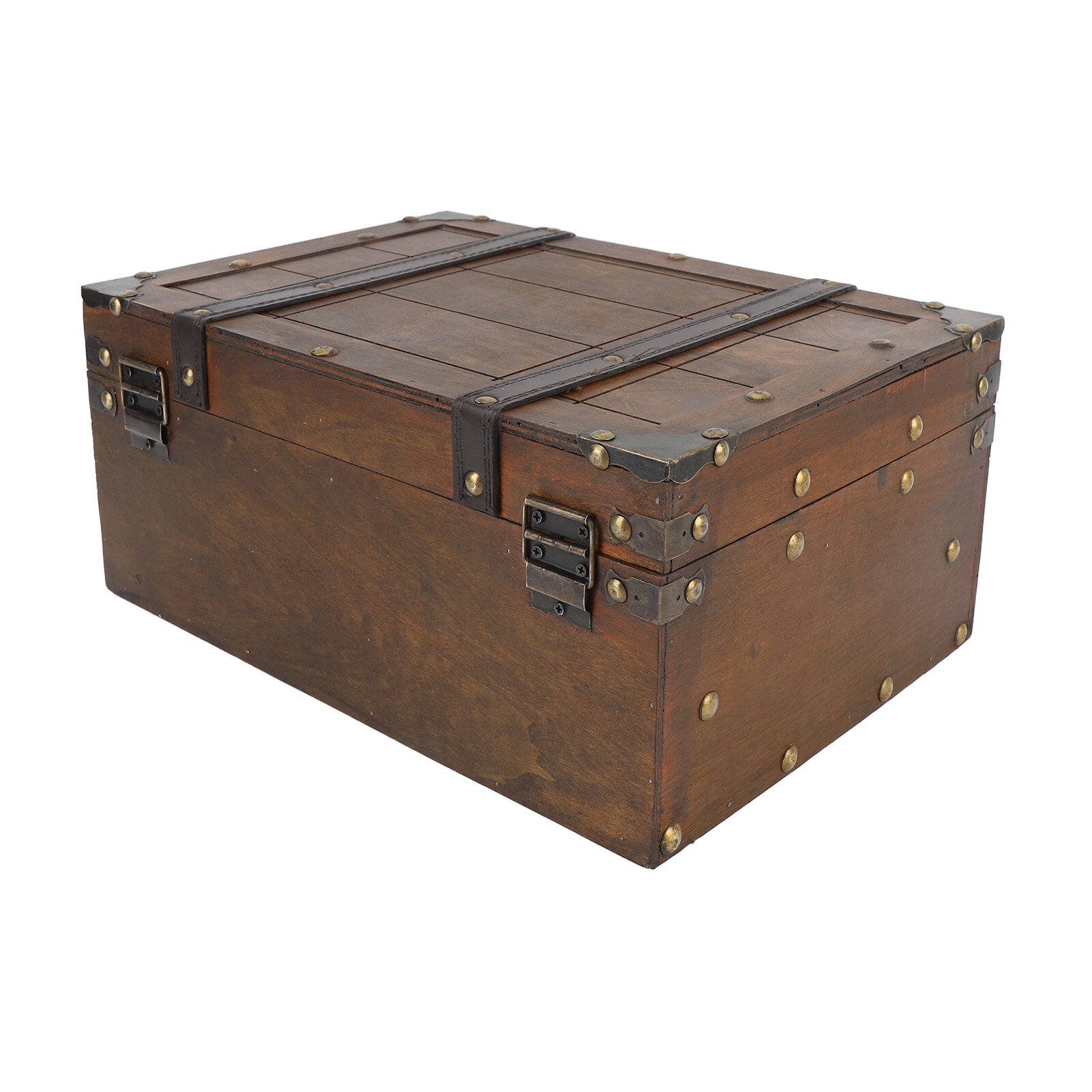 Деревянный сундук портативный винтажный состаренный многофункциональный деревянный сундук для хранения вещей сумка для одежды игрушки фото реквизит большой