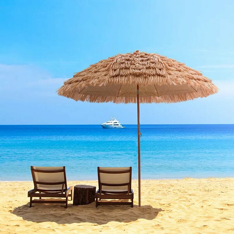 Пляжный зонт,200см, коричневый