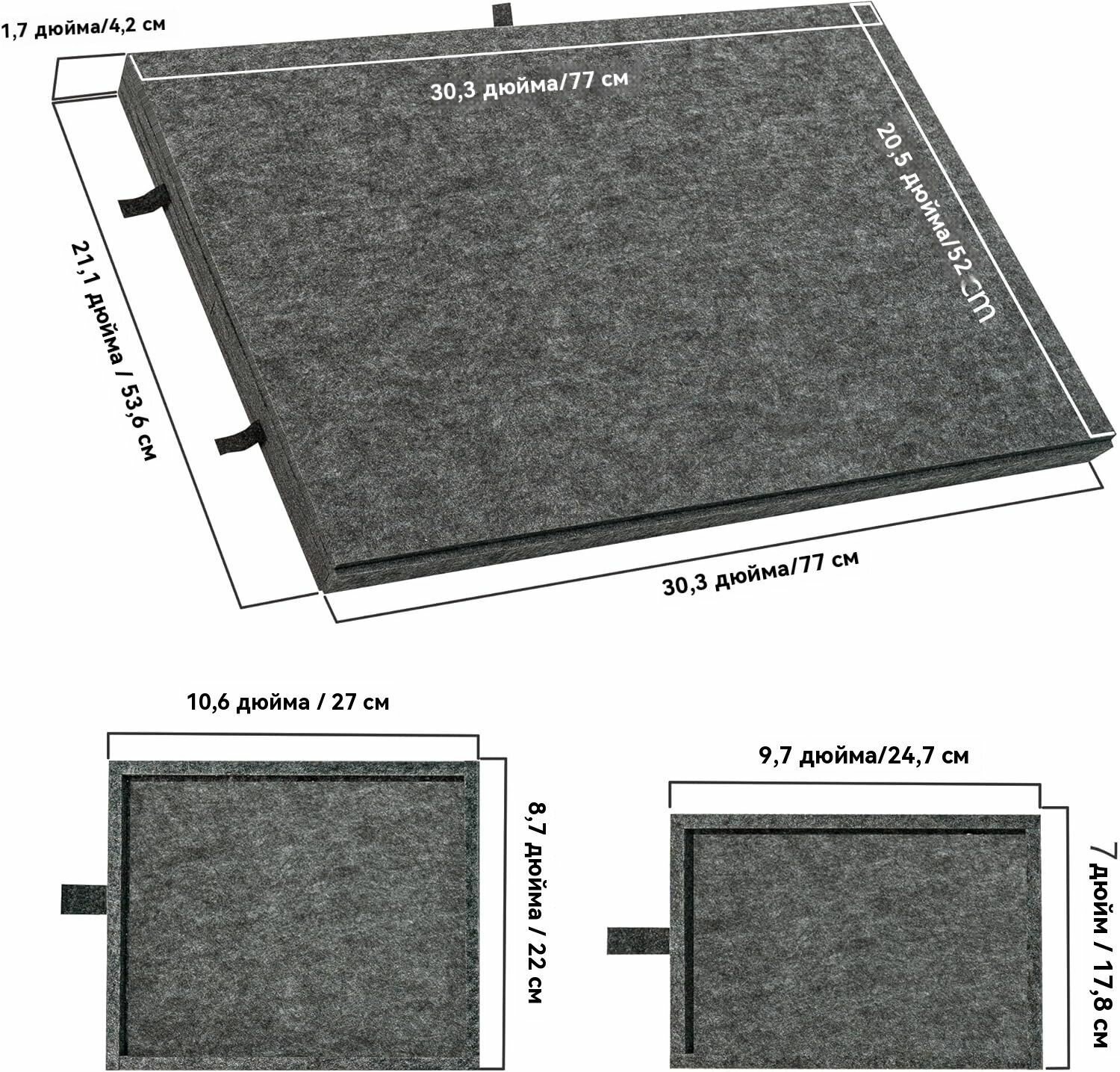 Коврик-стол для пазлов с 6 ящиками, Стол коврик для сборки пазлов 1000PCS