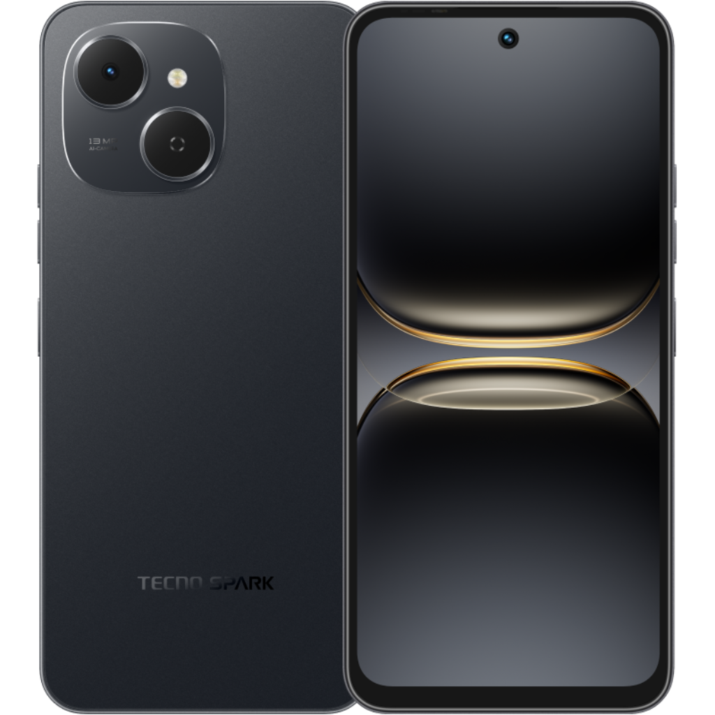 Смартфон TECNO Spark 40C 4/128 ГБ Ростест (EAC), Dual nano SIM, черный / Black RU