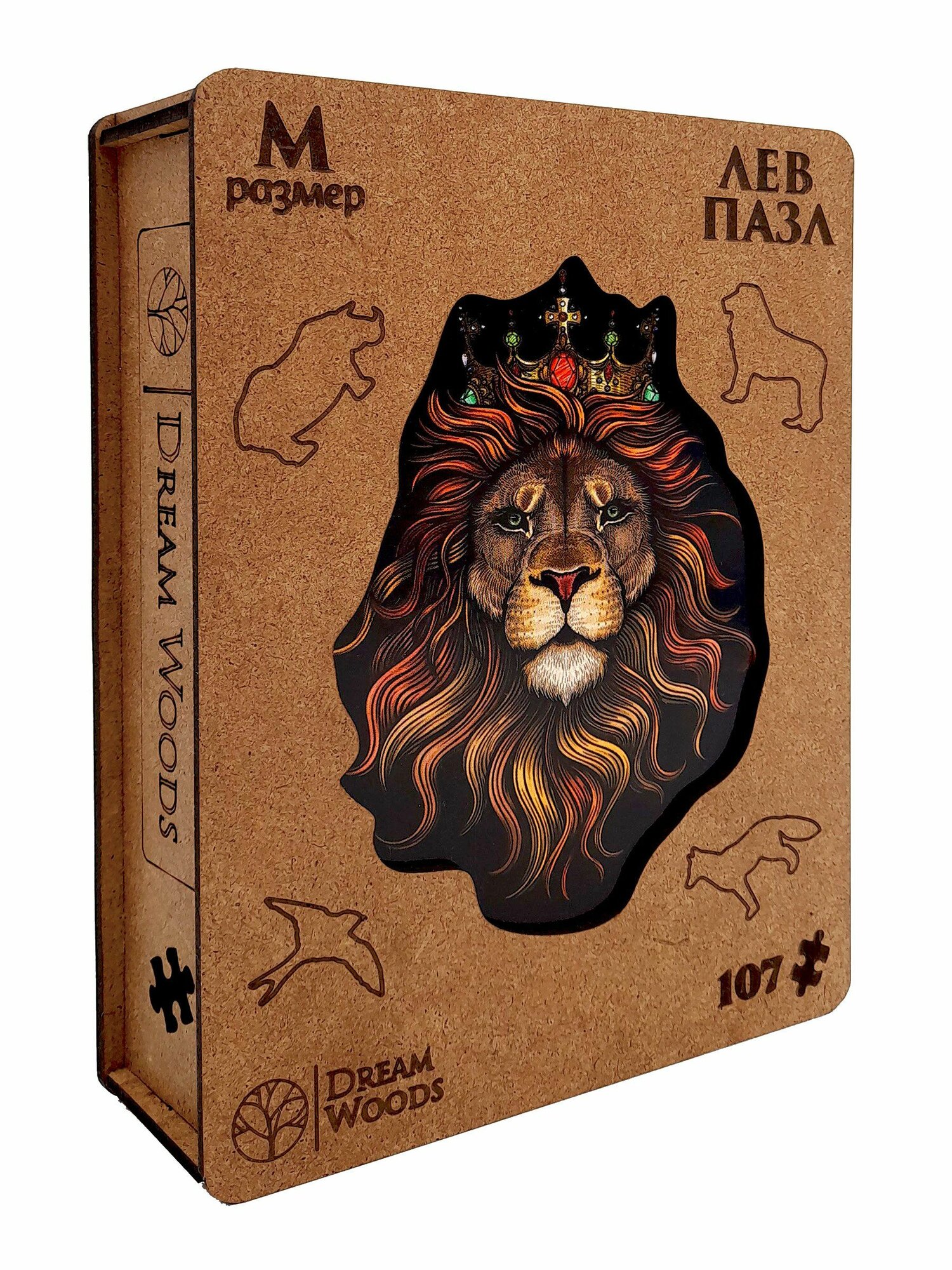 Пазл фигурный "Лев" (P-001)