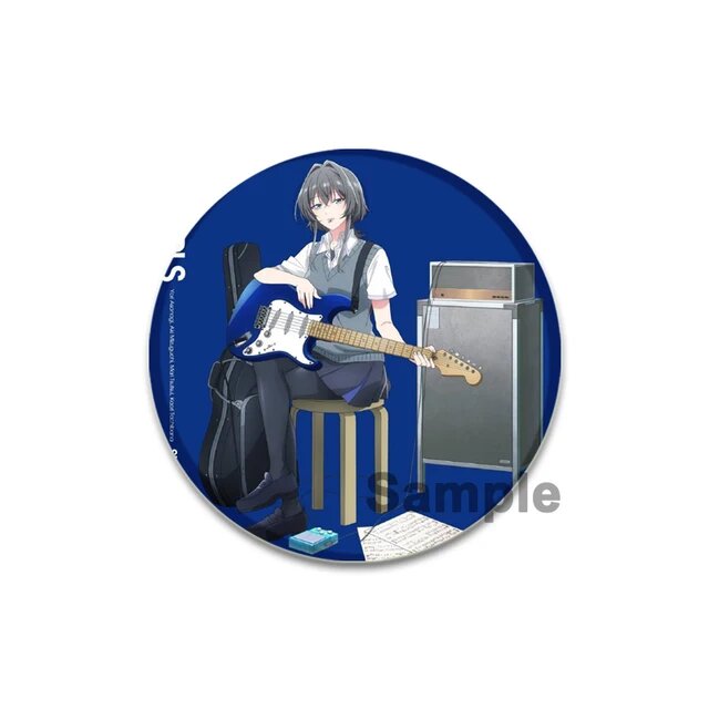 58 мм аниме шепот для вас любимая песня круглые булавки искусственная Косплей ручная работа брошь для рюкзака одежды нагрудное украшение