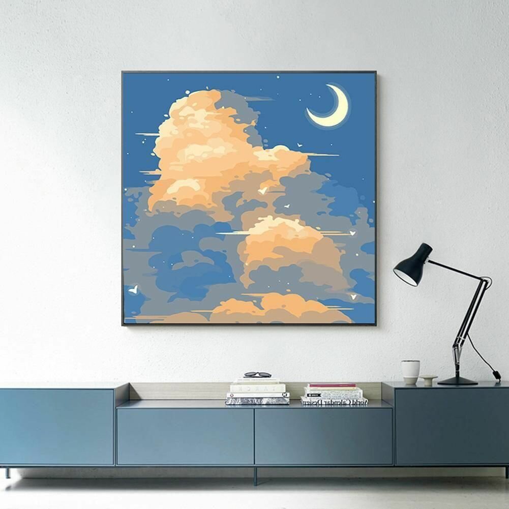 Картина по номерам 20 х 20 см на холсте на подрамнике, Цифровая живопись маслом своими руками, ручная раскраска, картина маслом