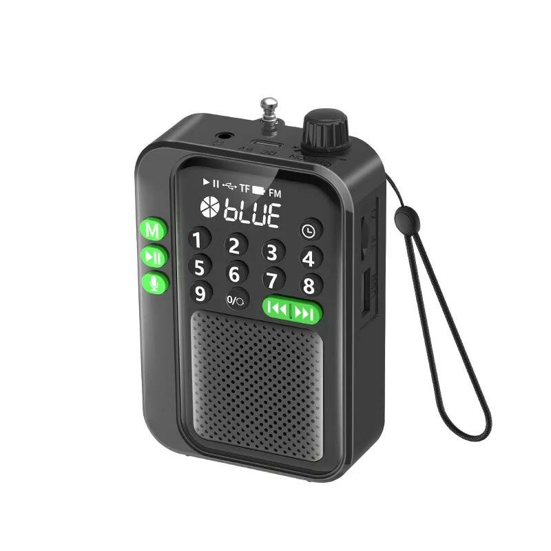 Мини - портативный FM - приемник высокочувствительный цифровой радиоприемник беспроводной динамик Bluetooth со светодиодным дисплеем