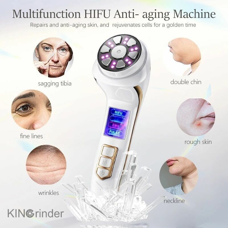 Ультразвуковой косметологический прибор EMS 4-в-1HIFU для подтяжки лица и укрепляющий массажер