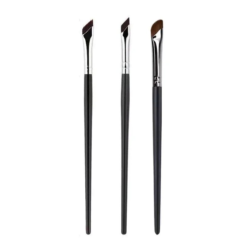Набор кистей для макияжа 1/2/3/4 шт, ультратонкие, белые Black04-3pcs