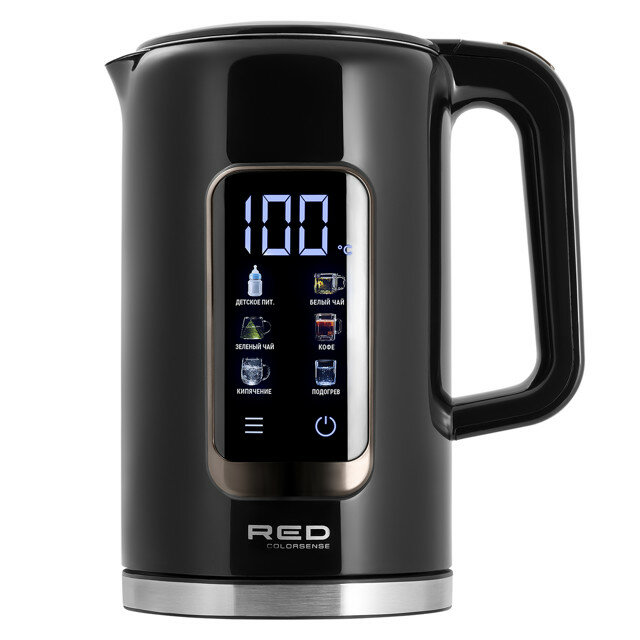 Чайник RED SOLUTION AM120D 2000Вт 1,7л металл/пластик черный