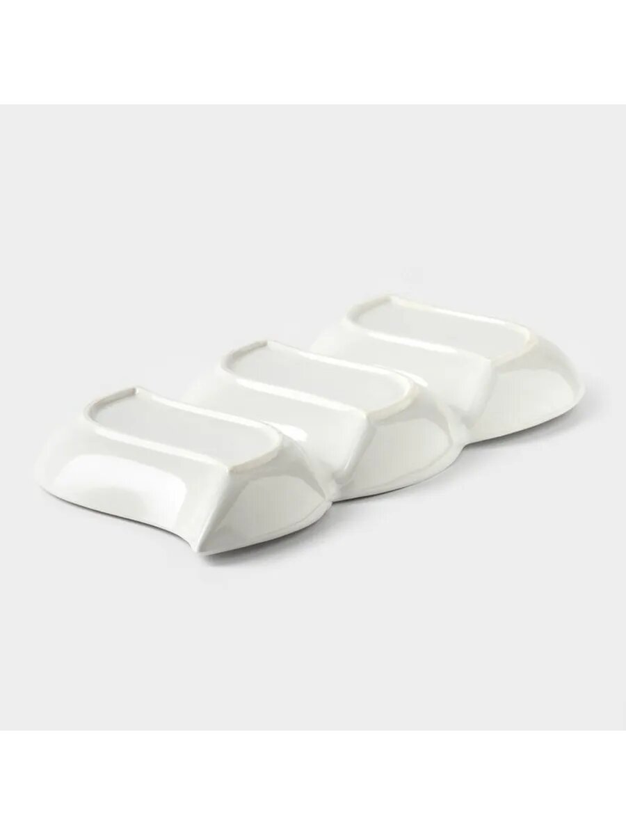 Керамическая менажница для закусок «Марбл»