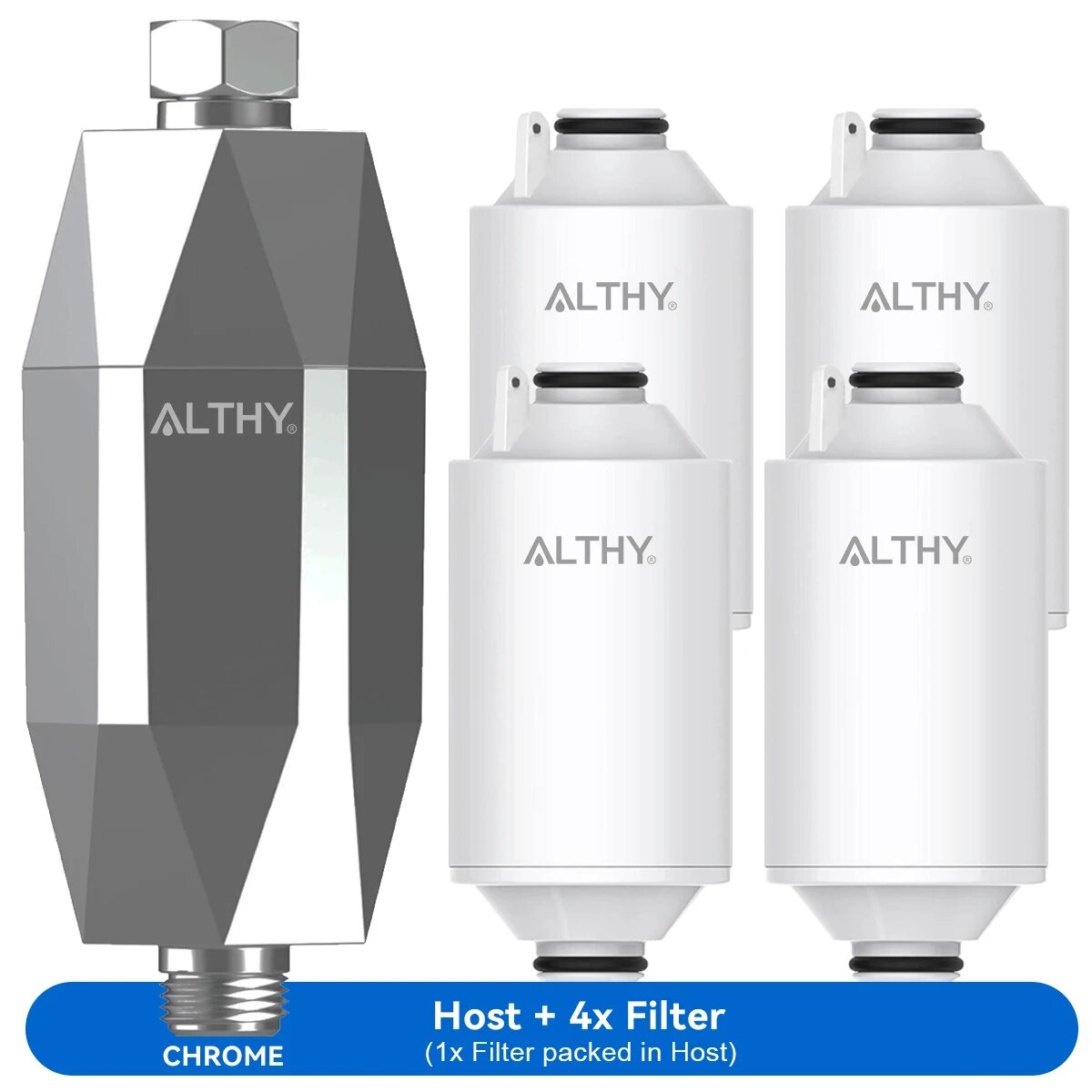 ALTHY Фильтр для душа с витамином С chrome suit