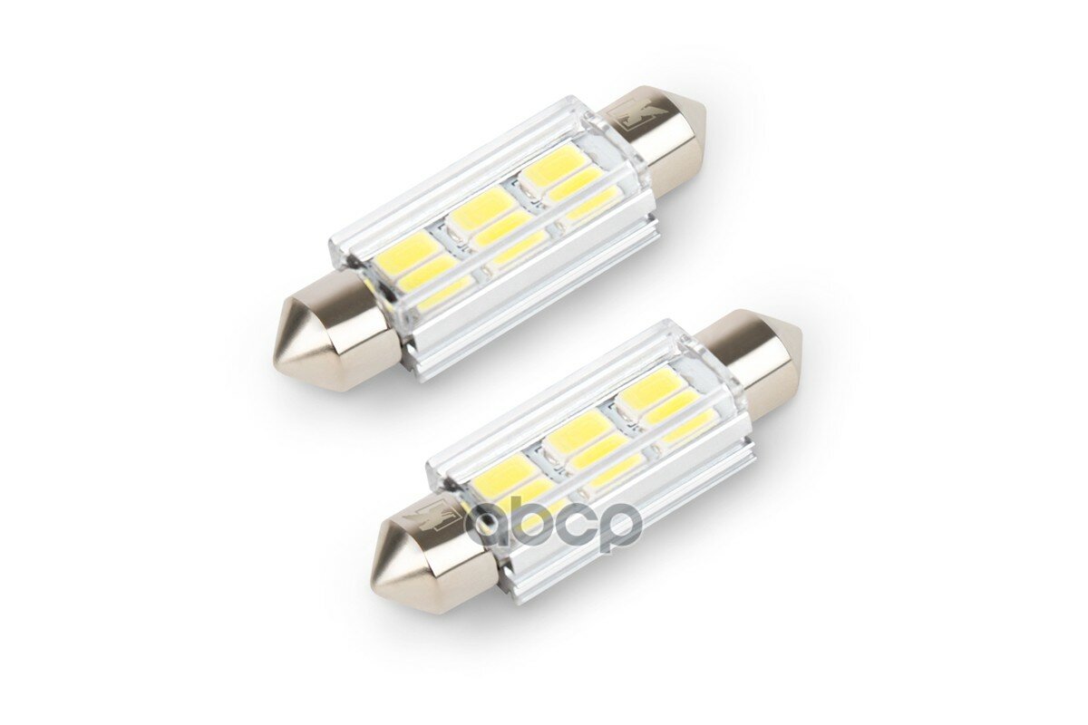 Светодиод C5W (SV8,5) 10x41 12v (white) Kraft Pro (2 шт. Европодвес) Kraft арт. KT700264