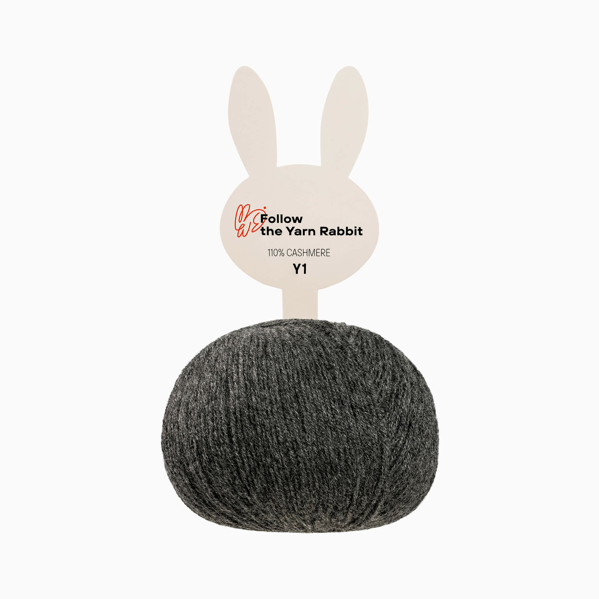 Кашемир 100% Y1 Grey Cardinal 210 м / 50 гр FOLLOW THE YARN RABBIT
