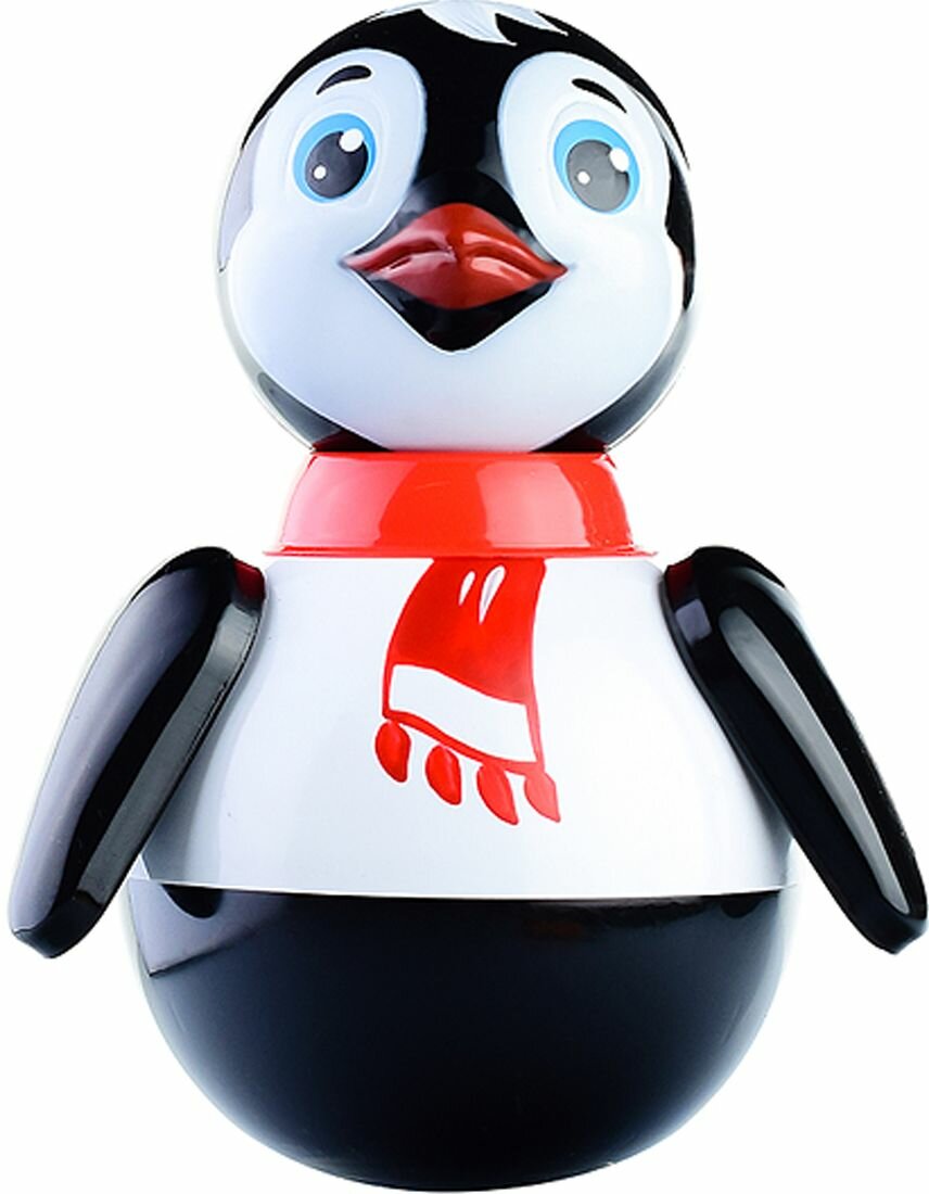 Детская кукла "Неваляшка Пингвин" в художественной упаковке Котовские неваляшки, игрушка ванька-встанька со звуком