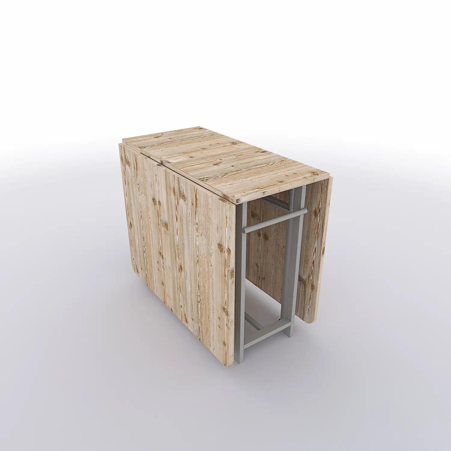 Стол книжка трансформер от производителя "Standart 2" - 1850х900х750 цвет столешницы Винтаж подстолье Светлое