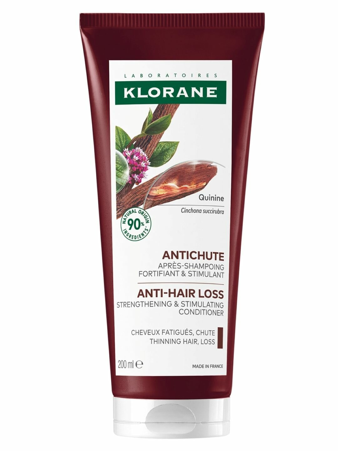 Клоран Кондиционер с экстрактом Хинина и органическим экстрактом Эдельвейса, 200 мл | KLORANE Anti-Hair Loss Conditioner