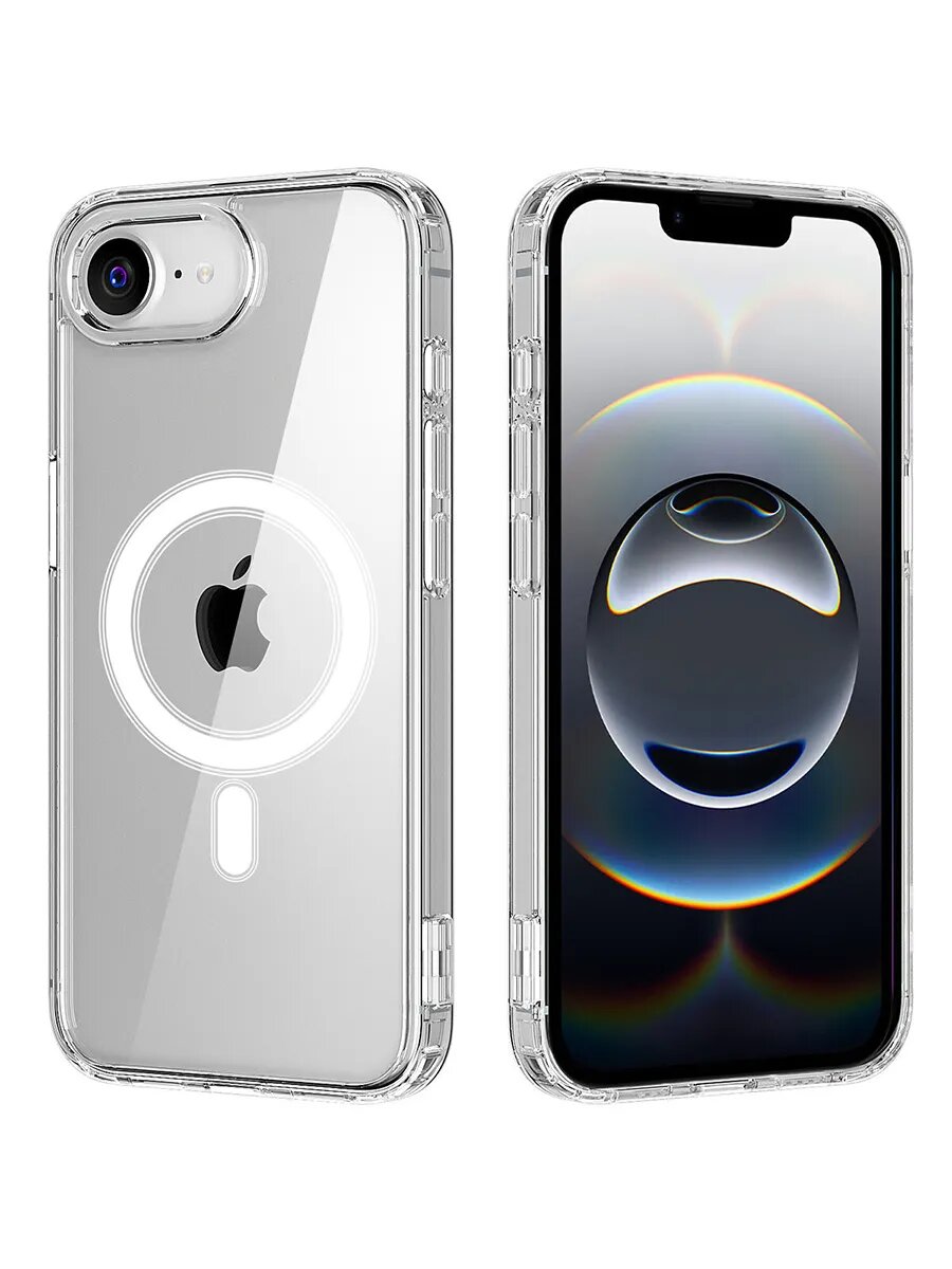Чехол О'кейси для iPhone 16e, с MagSafe, накладка, прозрачный