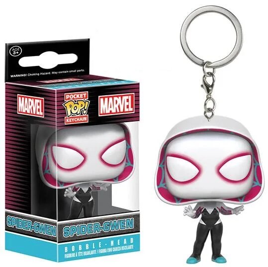 Карманный брелок Funko SPIDER MAN Marvel Spider-gwen Zomie Hunter Spidey POP, экшн-фигурка, модель игрушки, детский подарок на день рождения, 10, Унисекс