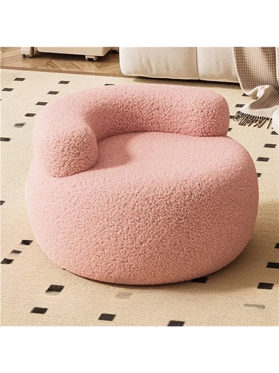 Круглый стул с откидной спинкой