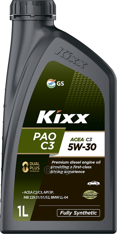Kixx Масло PAO C2C3 5W30 1л (замена L2041AL1K1) корея п