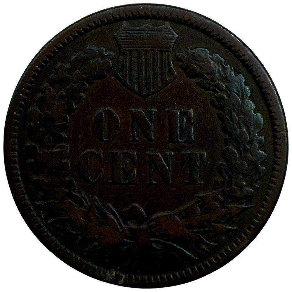 США 1 цент 1895 г. (Голова индейца) (Лот №3)