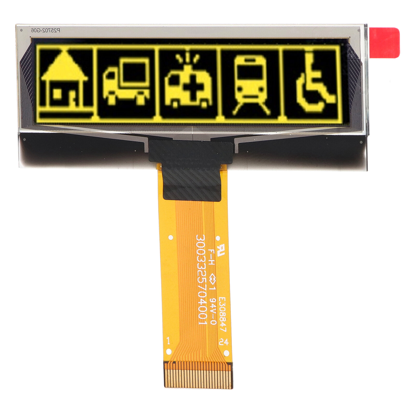 OLED модуль 2.23" 123x32 SSD1305 желтый SPI/IIC