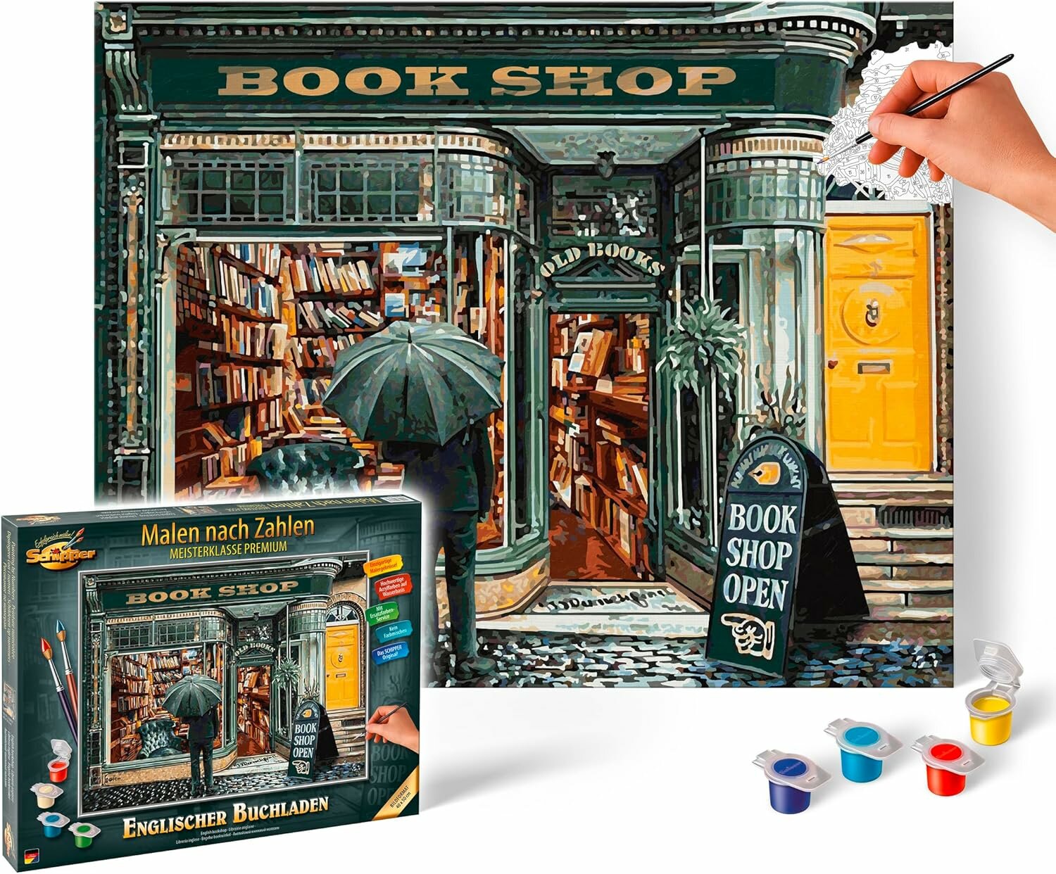 Набор для рисования по номерам Schipper - Картина по номерам Английский книжный магазин, 40 x 50 см - Шиппер 609130897
