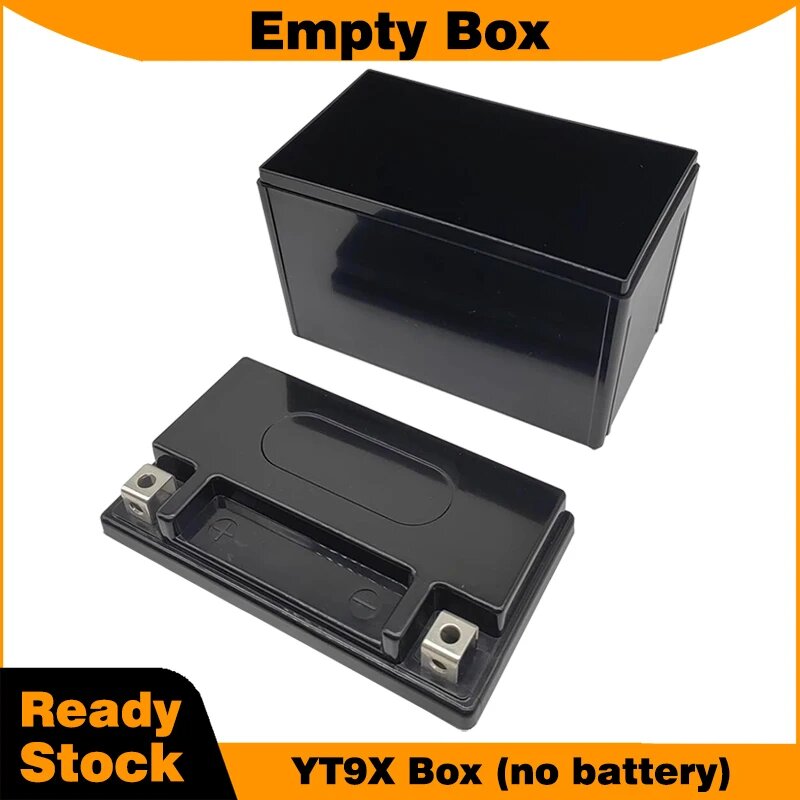 YT9X Пластиковая коробка пустая без батареи внутри для защитного блока литий-ионного аккумулятора Пластиковый аккумуляторный ящик 12 В для стартера