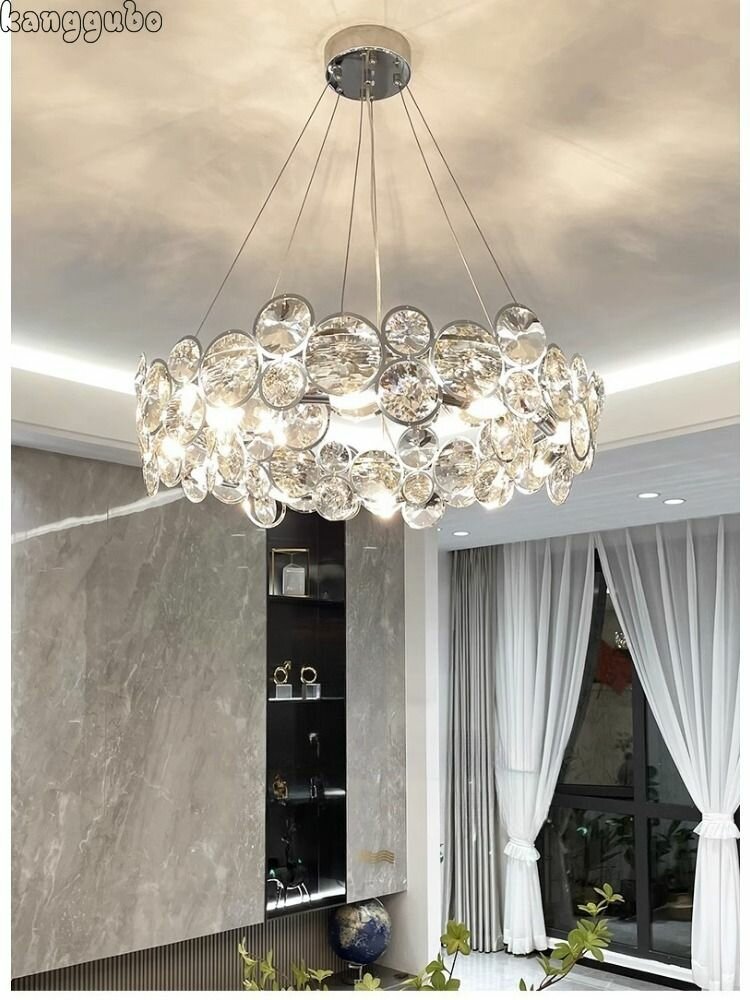 Люстра из прозрачного хрусталя Bubble