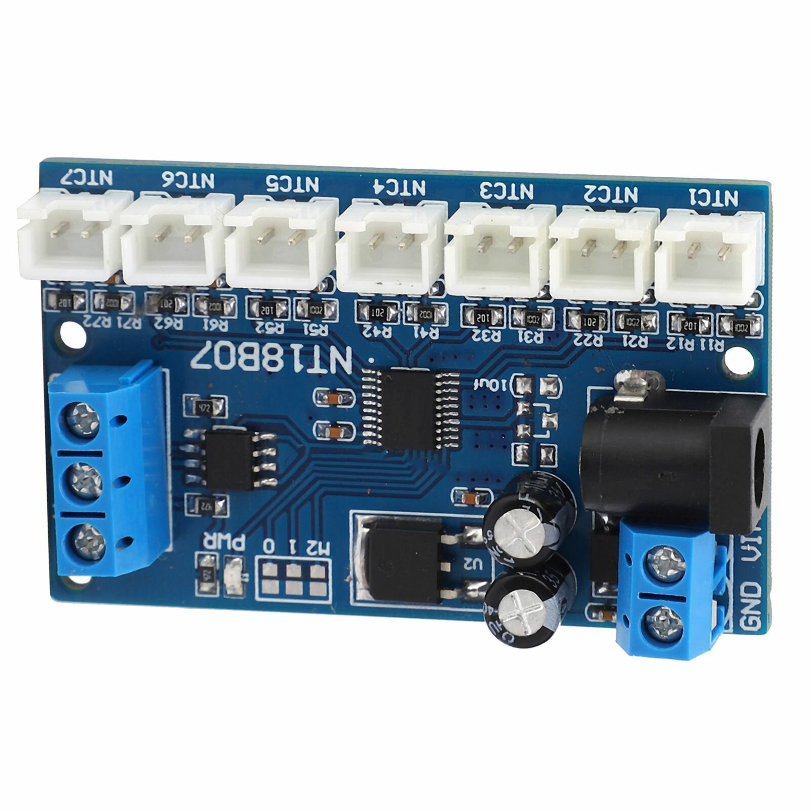 7-канальный модуль измерения температуры NTC, RS485 Modbus RTU