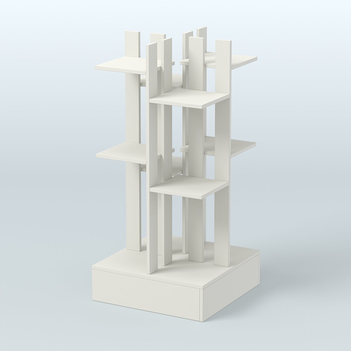 Стойка цветочница №3, Белый. Производство товара - компания ТОБ.