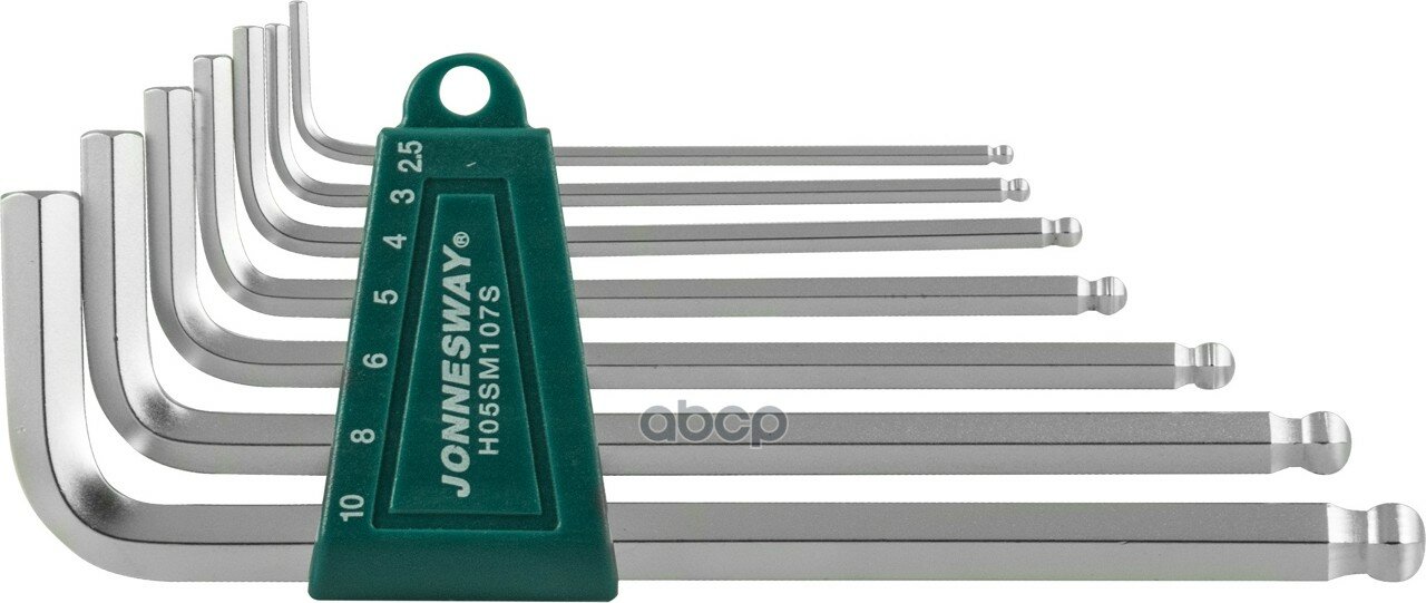 JONNESWAY H05SM107S Набор ключей Г-образных HEX 2,5-10мм 7пр Jonnesway арт. H05SM107S