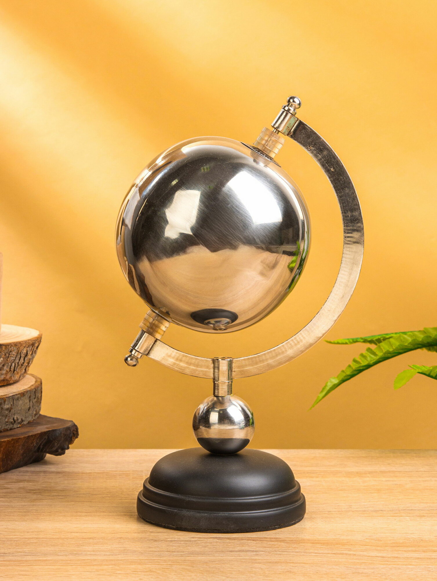 Глобус сувенирный "Жемчуг", 12.5x15x25.5 см, стекло, дерево, тип глобуса: сувенирный