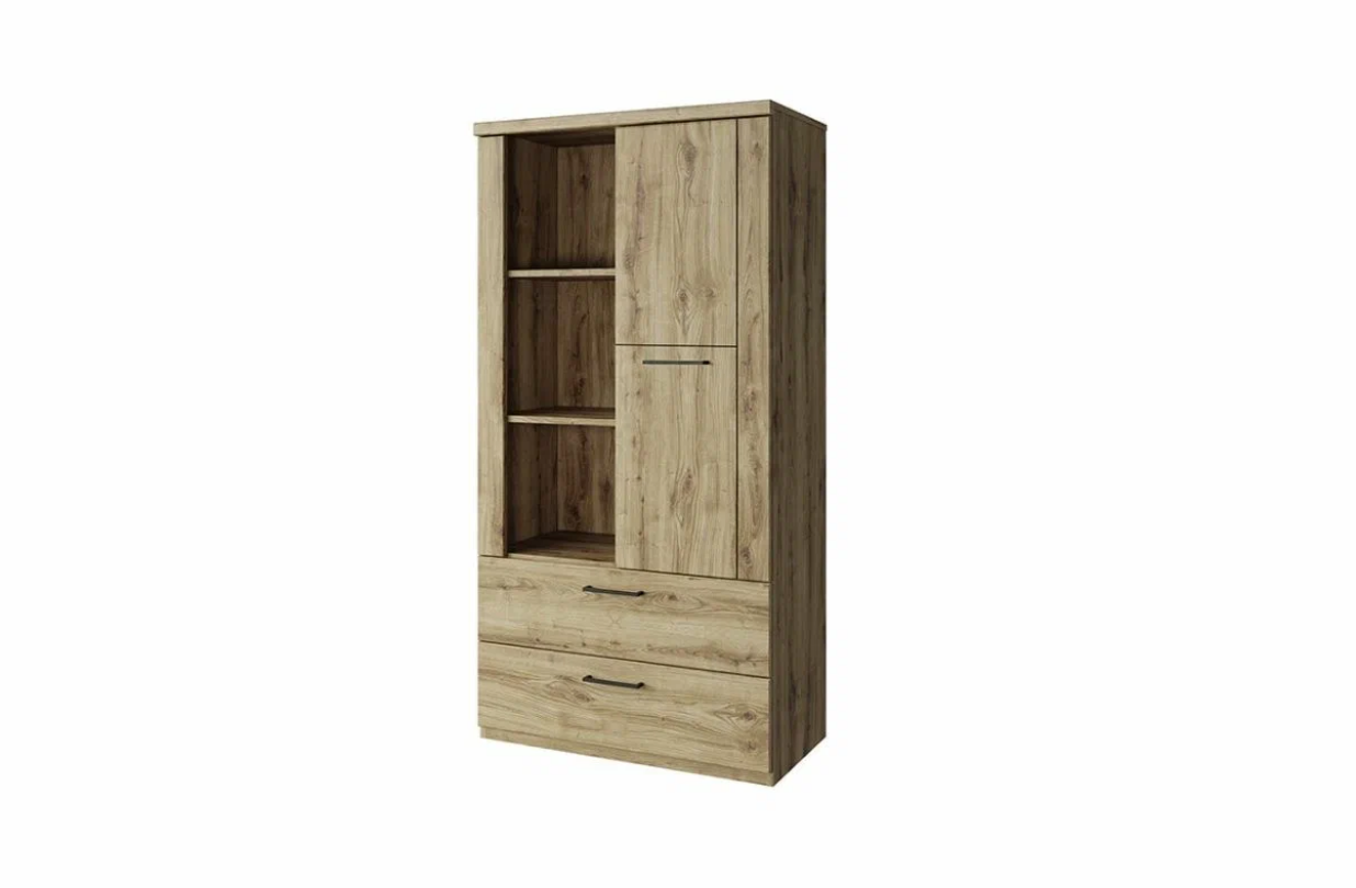 Шкаф Anrex DOORSET 1D2S3N, 157.1 x 41 x 80.2 см, цвет: Дуб Наварра