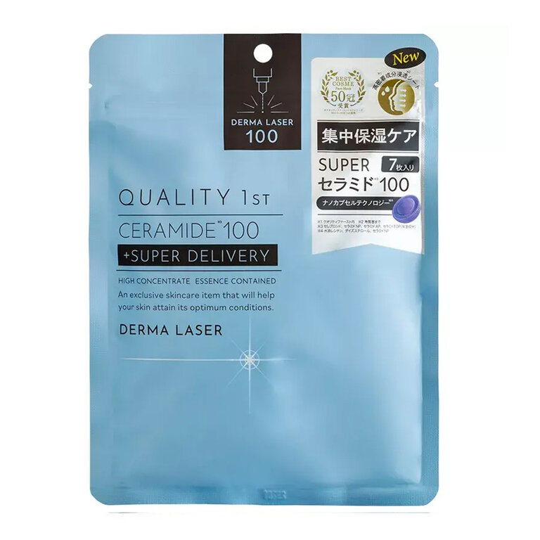 QUALITY FIRST DERMA LASER SUPER CERAMIDE 100 Маска дерма лазер с церамидами 100 7шт