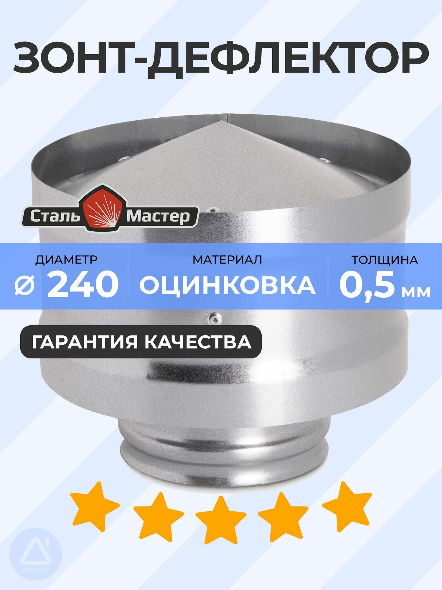 Зонт-дефлектор 240 оцинковка