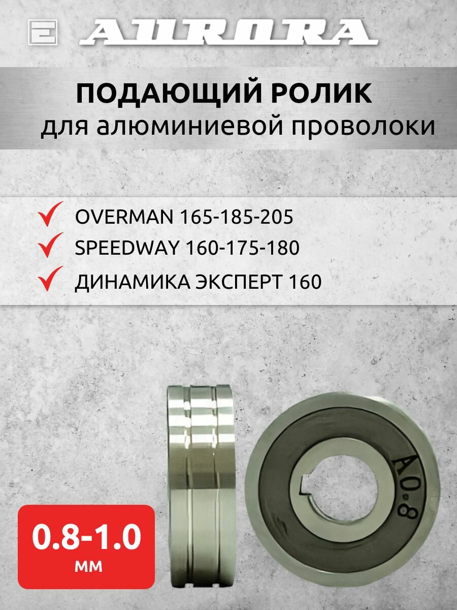Ролик Aurora алюминий 0.8-1.0мм / SPEEDWAY 160-175-180 / OVERMAN 165-185-205
