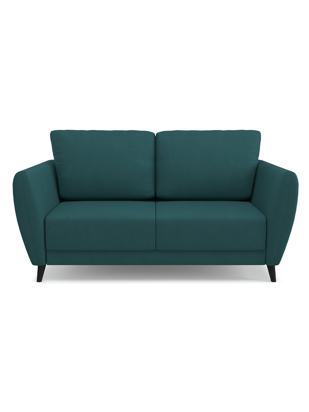 Диван-кровать раскладной PUSHE Фабьен Smart 140, велюр зеленый Formula 697