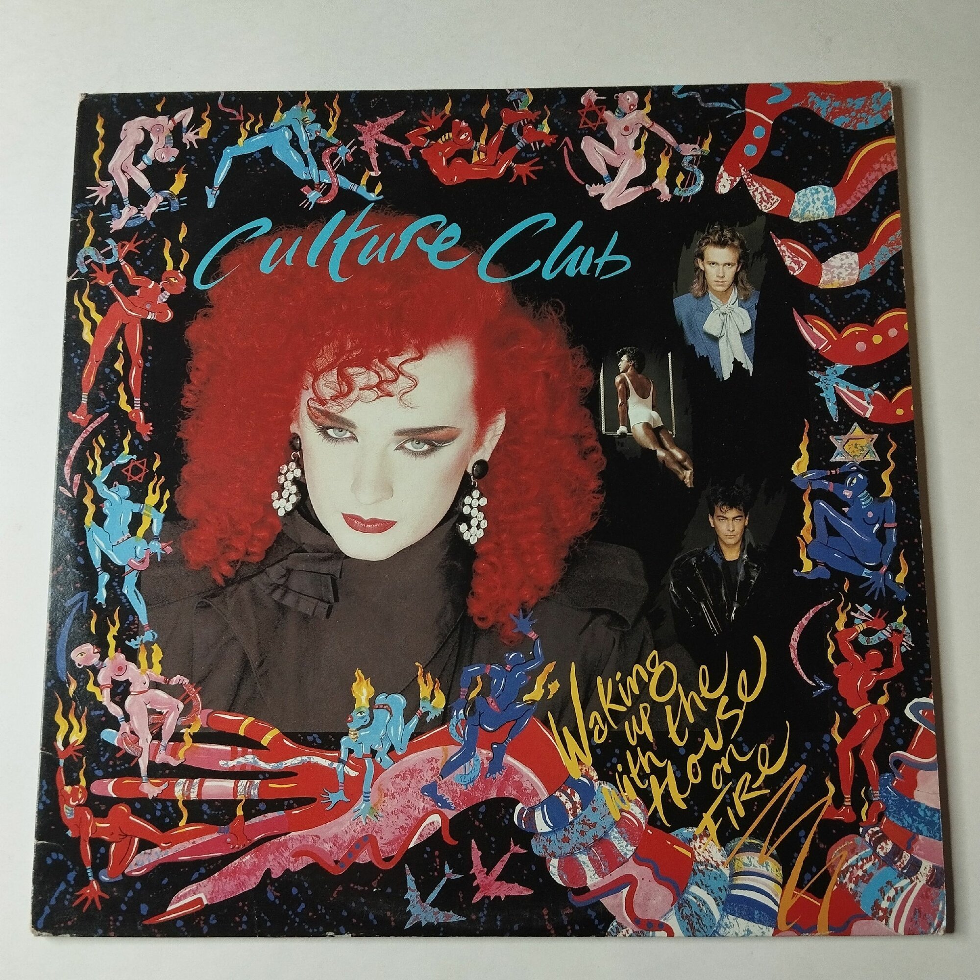 Винтажная виниловая пластинка LP Culture Club Waking Up With The House On Fire (Canada 1984)