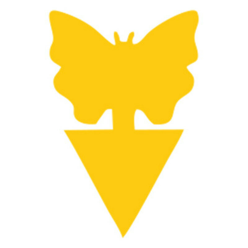 Двухсторонняя ловушка для насекомых с клейкой панелью и мотивом бабочки для борьбы с вредителями бабочка