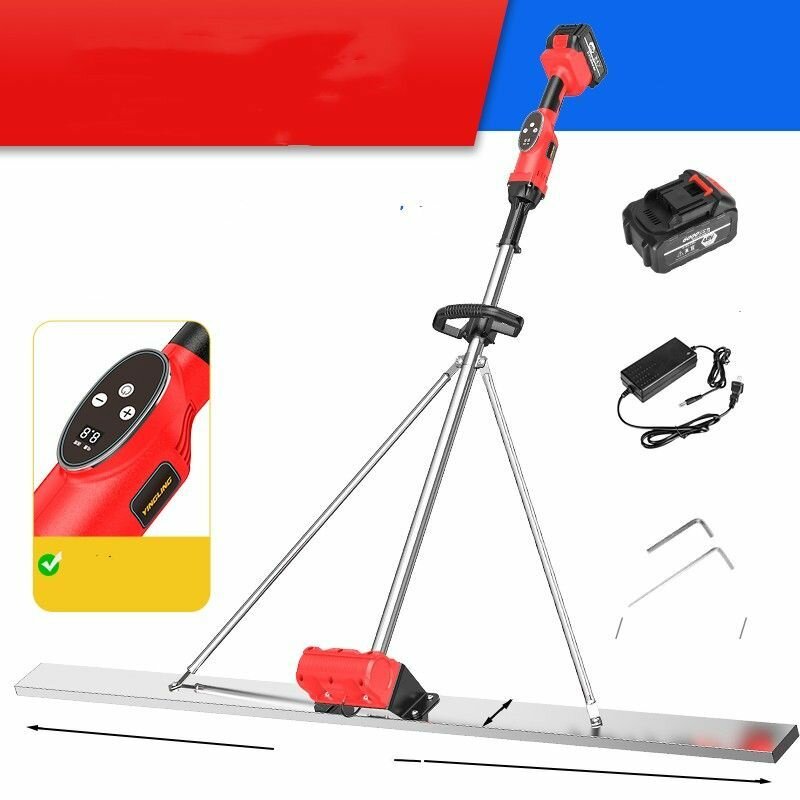 Виброрейка 1.5м, ширина 80мм, гладилка для бетона аккумуляторная 2шт