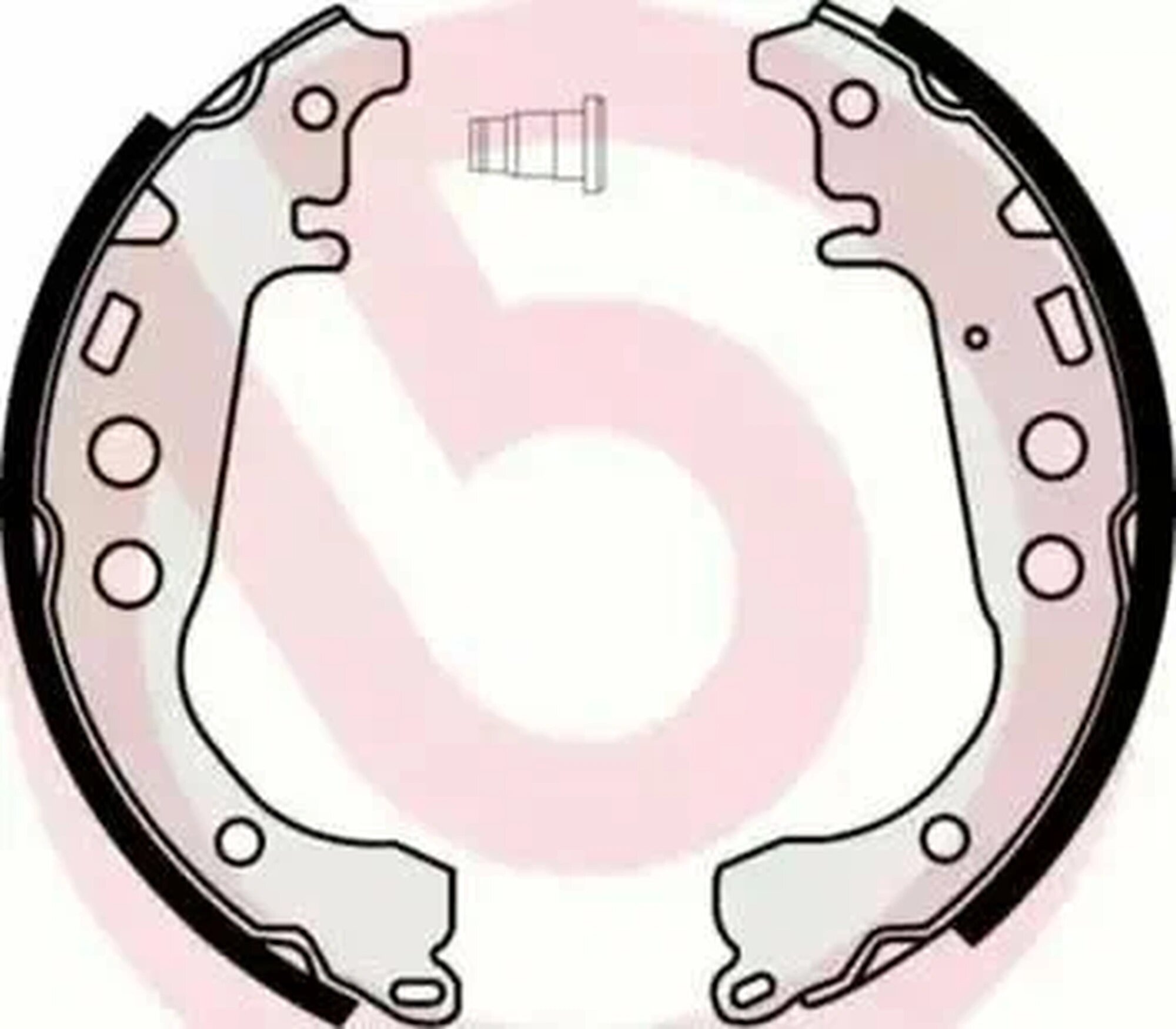Тормозные колодки барабанные, комплект, BREMBO S83508