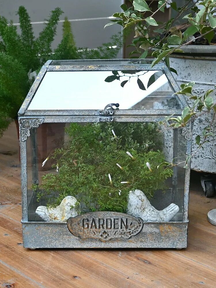 Теплица домиком RH00120 0.325х0.205х0.36м, Стекло, Металл