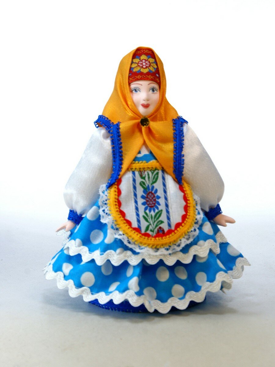 Кукла фарфоровая Русская Матрёшка
