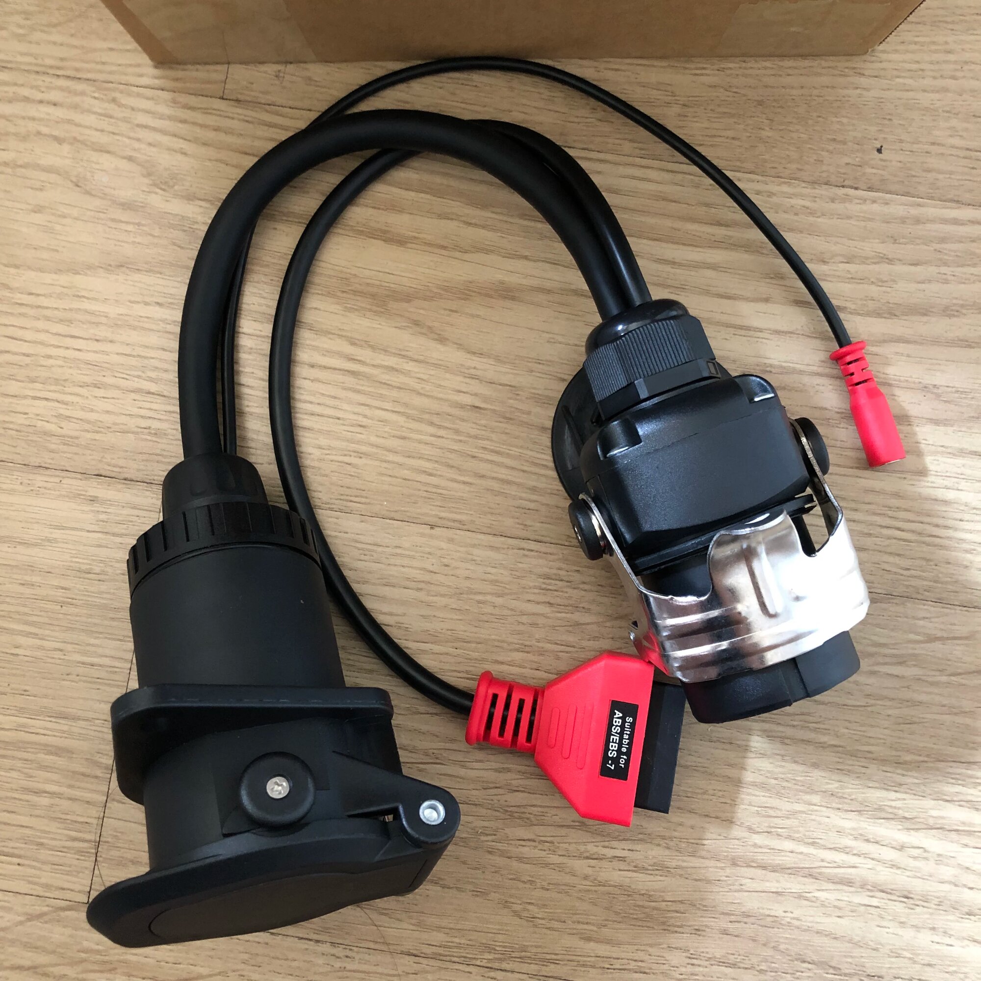 Новый диагностический кабель-адаптер для прицепа OBD2 ISO 7638 EBS, совместимый с Bosch Autel Autocom для грузовых автомобилей