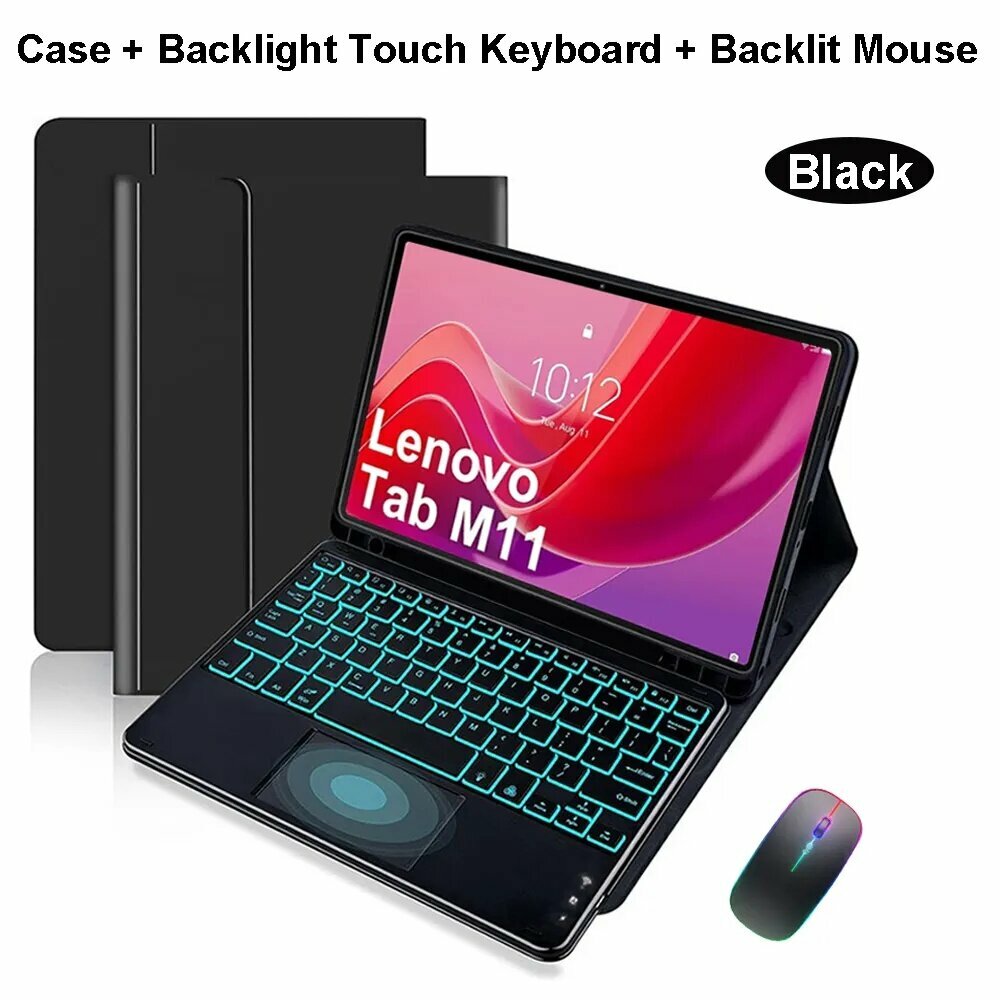 Чехол для Lenovo Xiaoxin Pad 2024 11 дюймов (TB331FC), русская Bluetooth-клавиатура для Lenovo Tab M11 11 дюймов (TB330XU/FU)