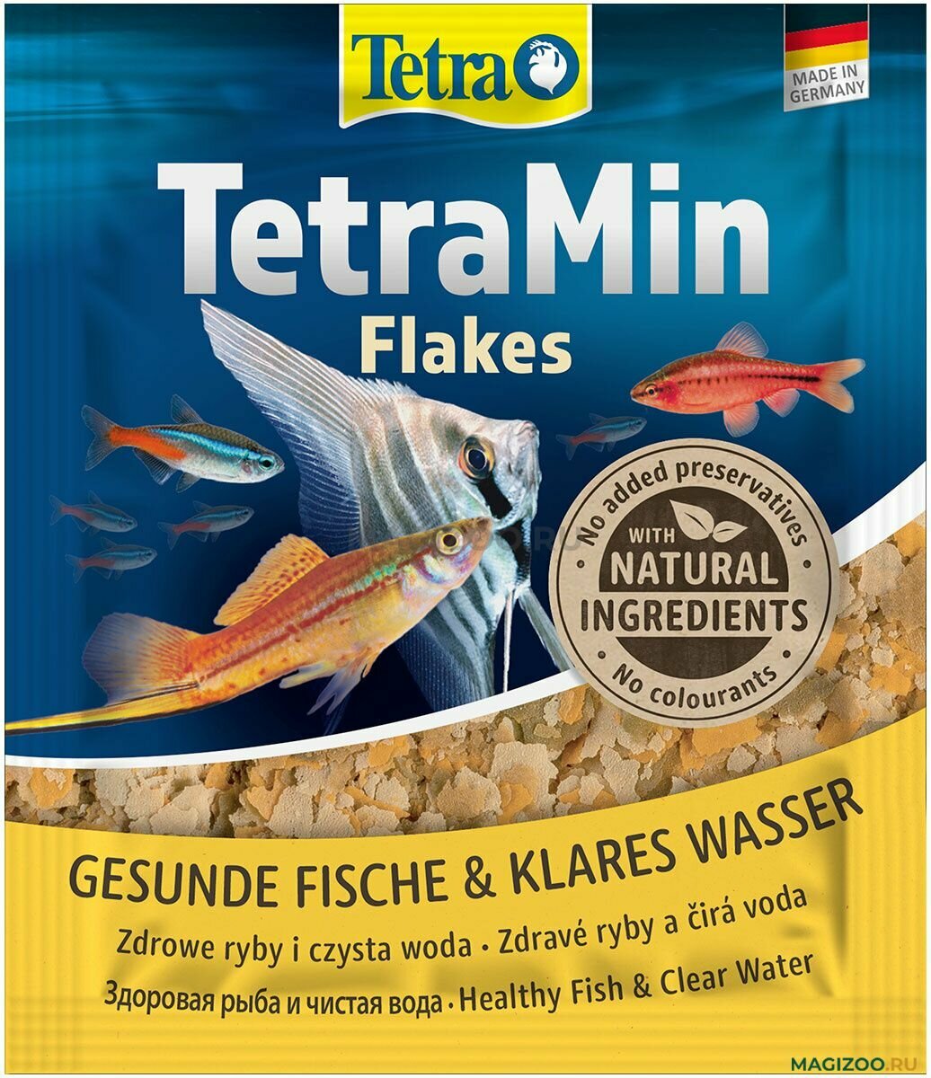 Хлопья TETRAMIN FLAKES корм для всех видов рыб, 12г