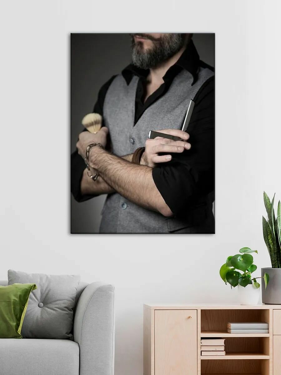 Картина на стену "Барбершоп", 50х70 см